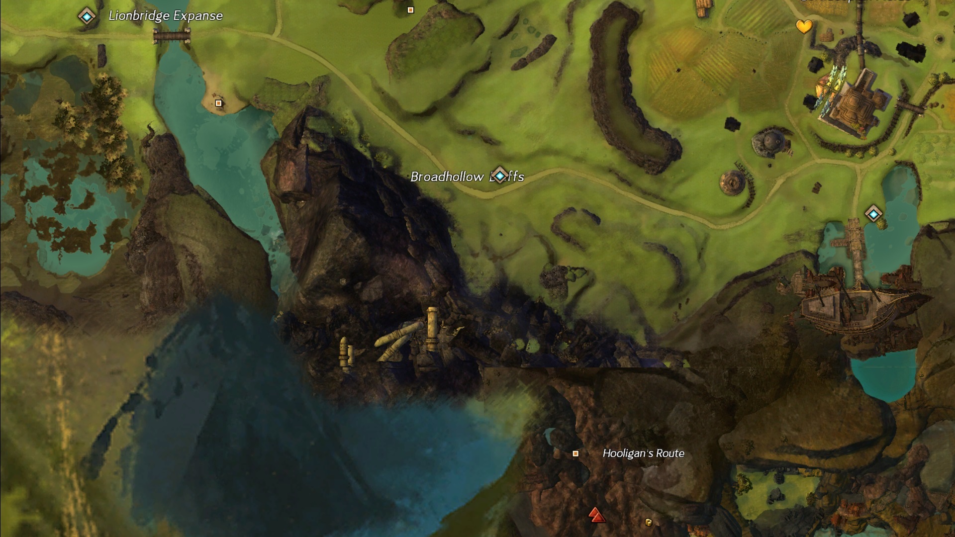 Guild Wars Game Map - ilikeggett